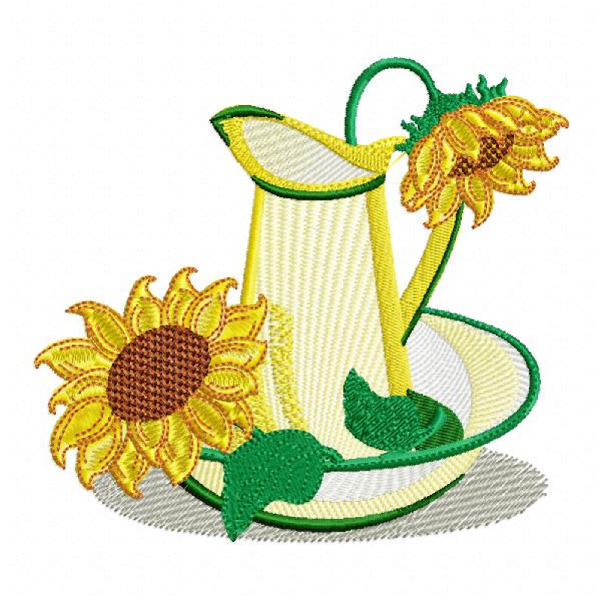 Sunflower Embroidery Designs Machine Embroidery Pattern - Etsy