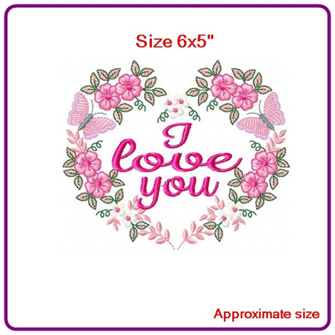 Valentine's Day Embroidery Designs Machine Embroidery Pattern Instant ...