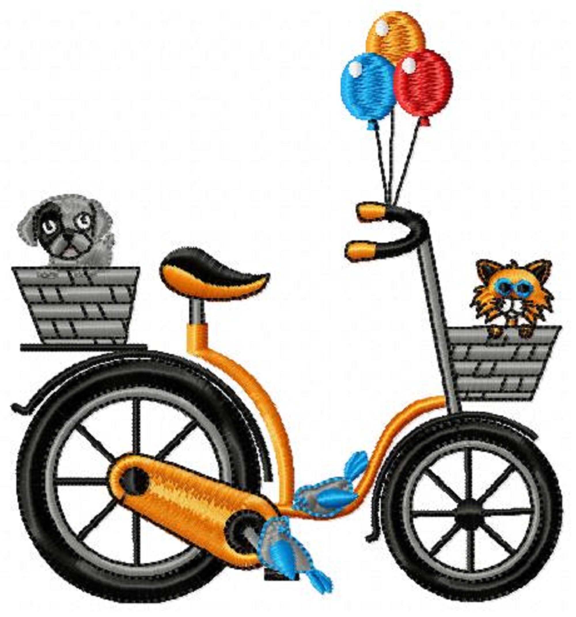 Bicycle Embroidery Designs Machine Embroidery Pattern - Etsy