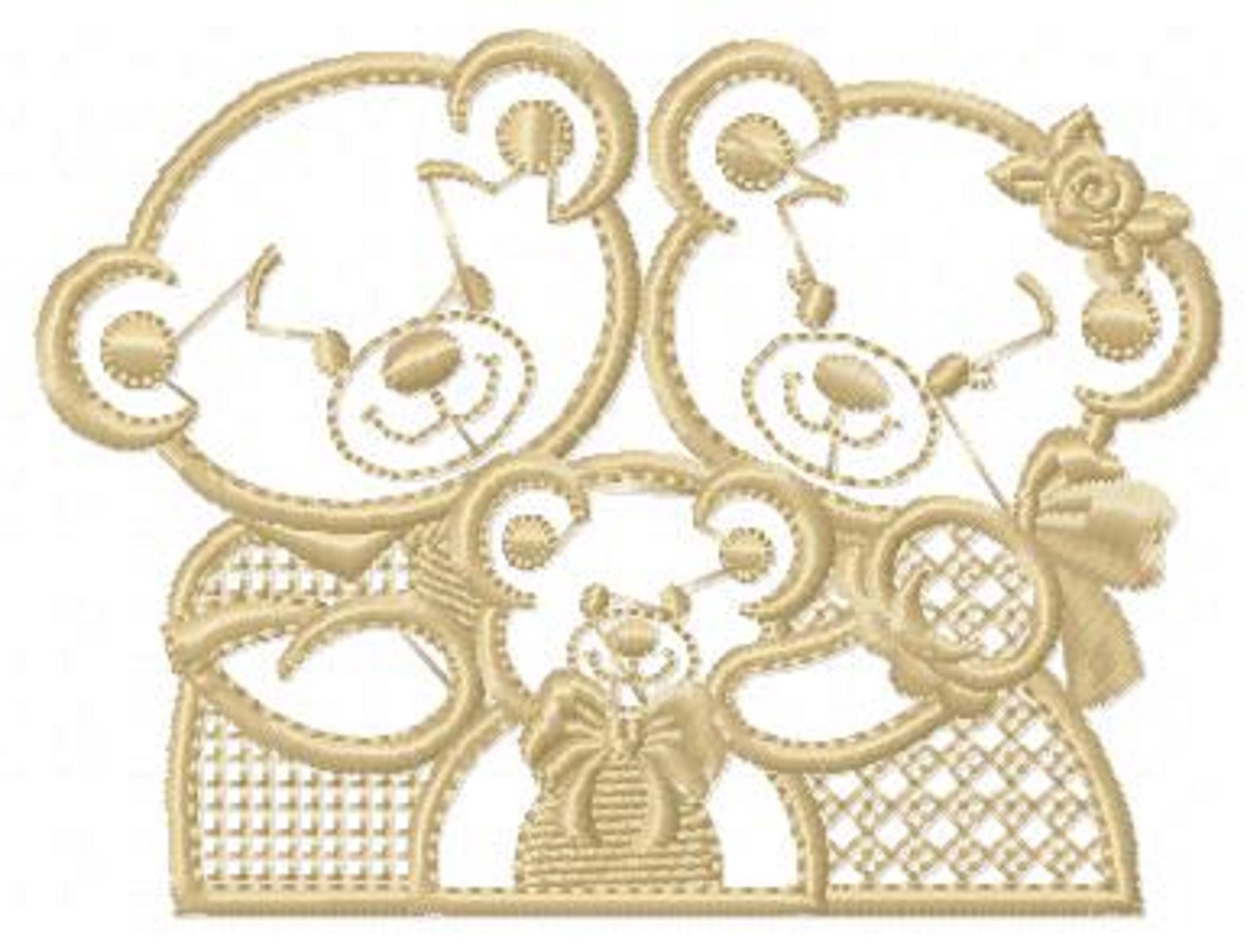 Family of Teddy Bears Embroidery Designs Machine Embroidery Pattern ...