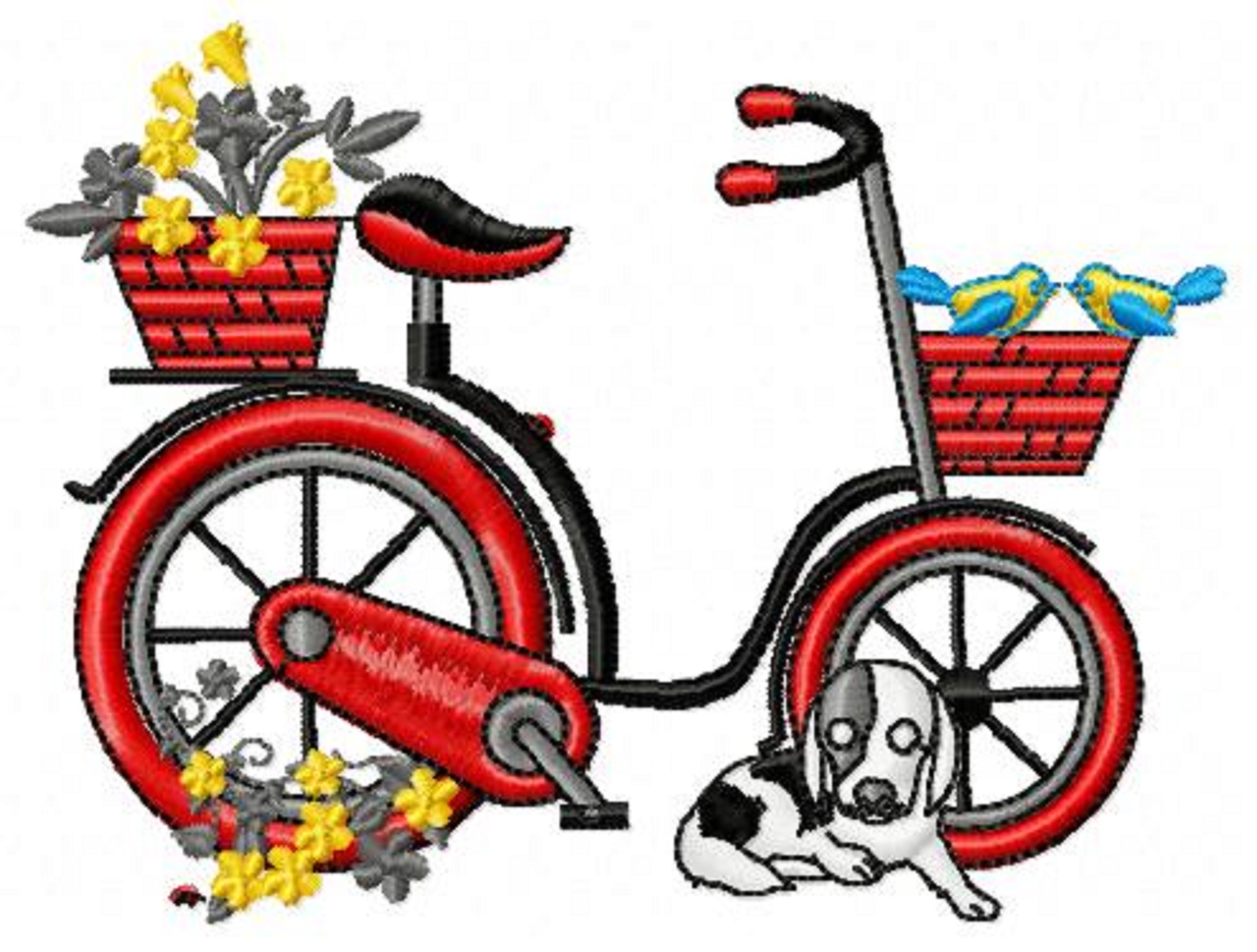 Bicycle Embroidery Designs Machine Embroidery Pattern - Etsy