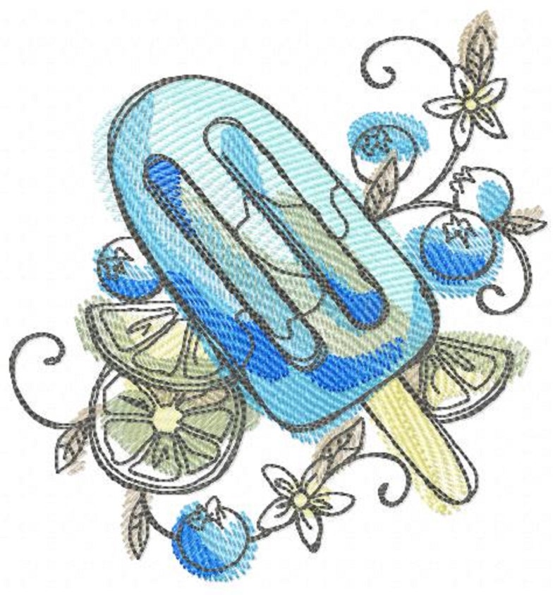 Colorful Ice Cream Embroidery Designs Machine Embroidery - Etsy