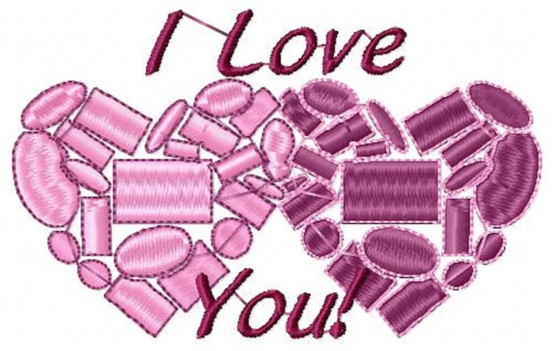 Valentine's Day Embroidery Designs Machine Embroidery | Etsy