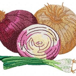 Vegetable Designs Machine Embroidery Pattern - Instant Download. - Etsy