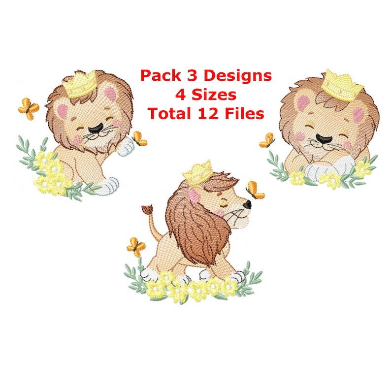 Lion King Embroidery Designs Machine Embroidery Pattern - Etsy