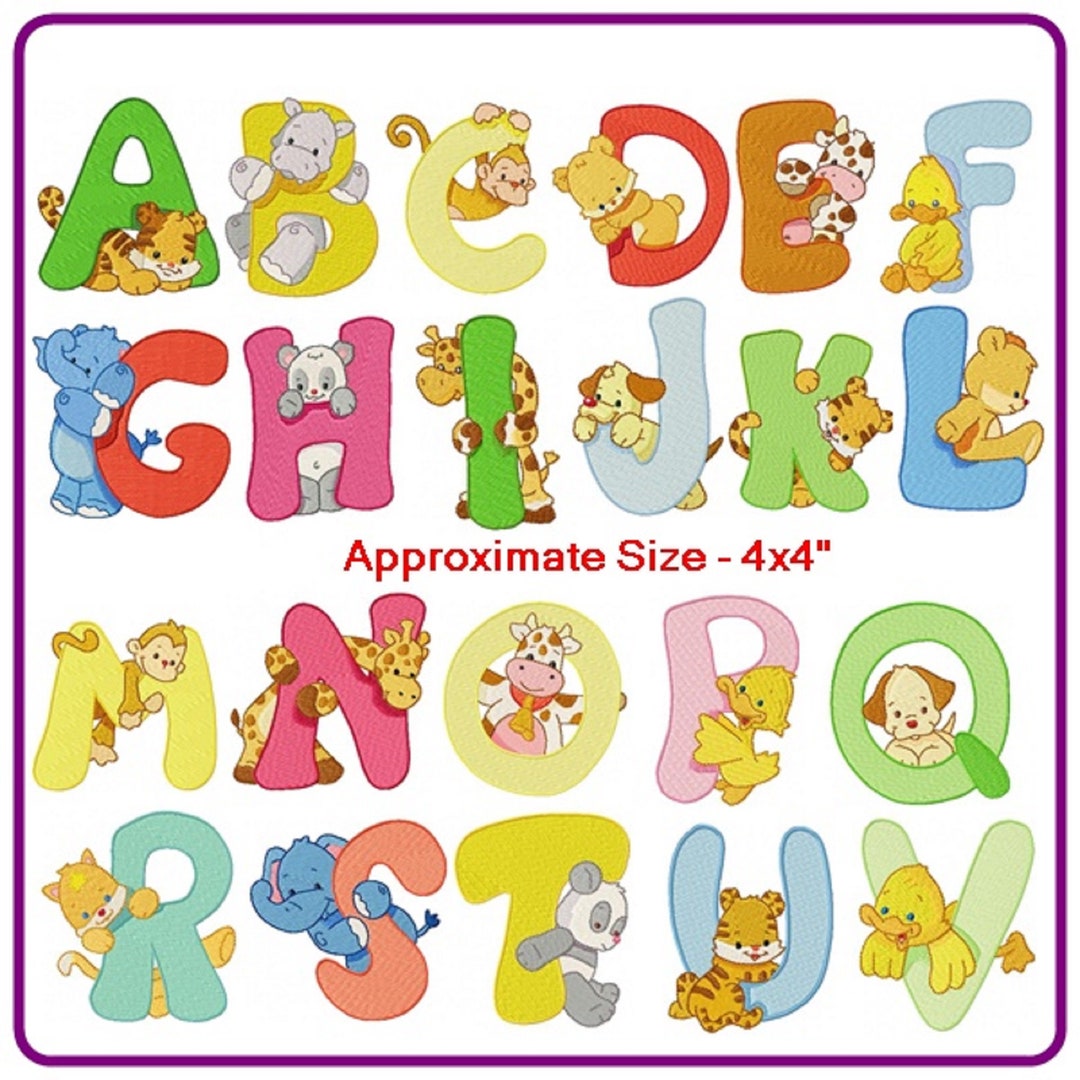 Alphabet Embroidery Designs Machine Embroidery Pattern - Instant ...