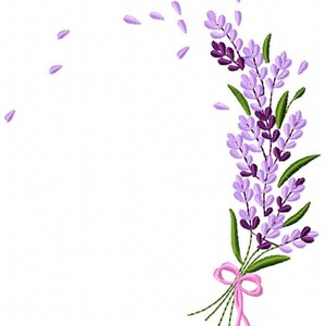 Lavender Flowers Embroidery Designs Machine Embroidery Pattern ...