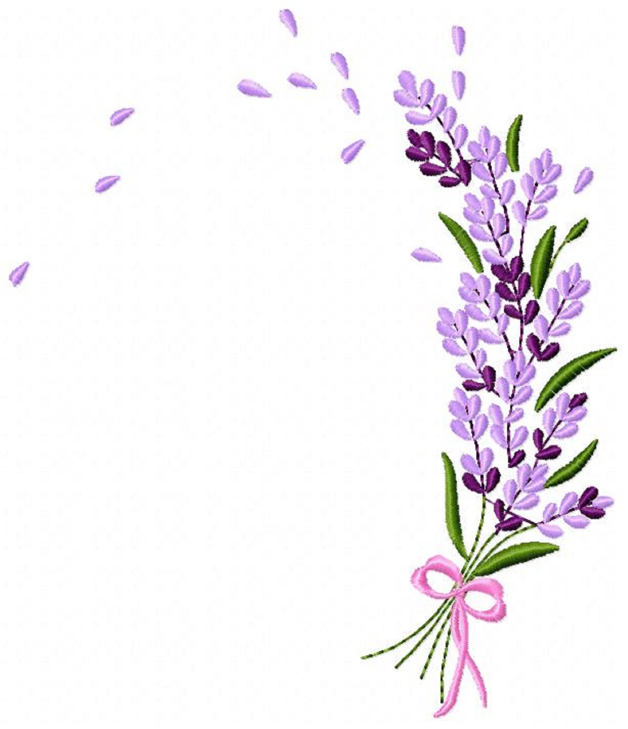 Lavender Flowers Embroidery Designs Machine Embroidery Pattern ...