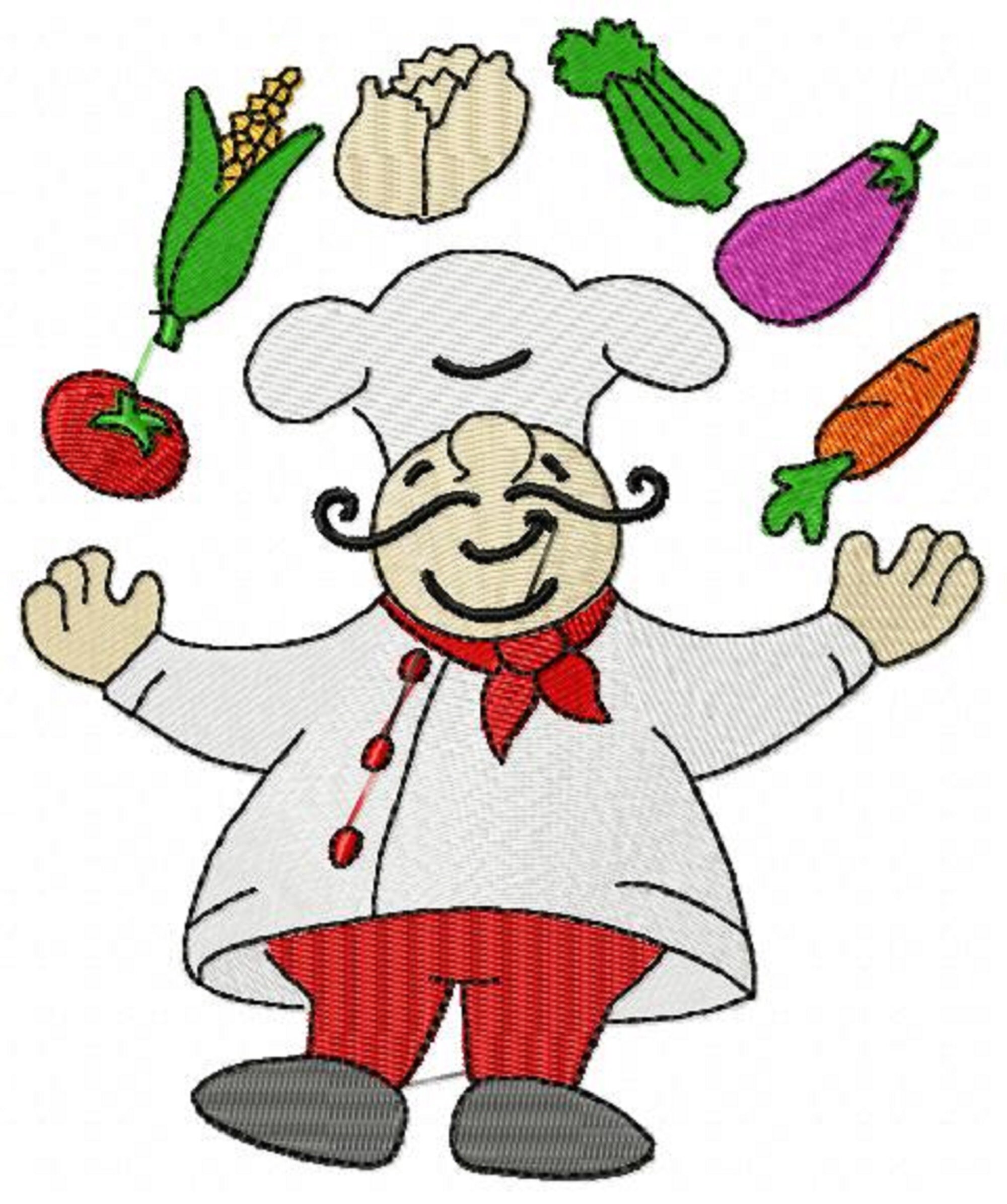 Chefs Embroidery Designs Machine Embroidery Pattern - Instant Download ...