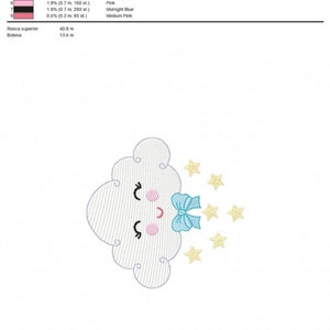 Cloud With Rainbow Embroidery Designs Machine Embroidery Pattern ...
