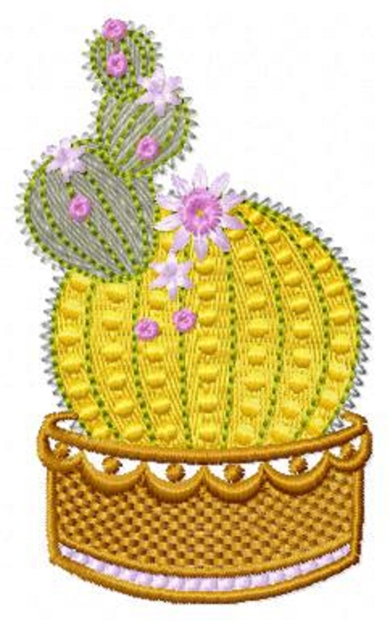 Cactus Embroidery Designs Machine Embroidery Pattern Instant - Etsy