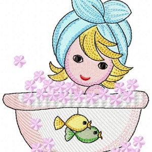 Bath Time Embroidery Designs Machine Embroidery Pattern - Instant ...