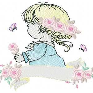 Girls Designs Machine Embroidery Pattern - Instant Download. - Etsy