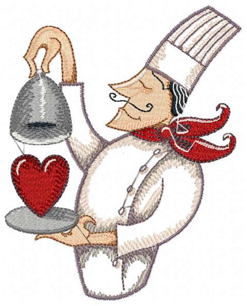 Chefs Embroidery Designs Machine Embroidery Pattern - Instant Download ...