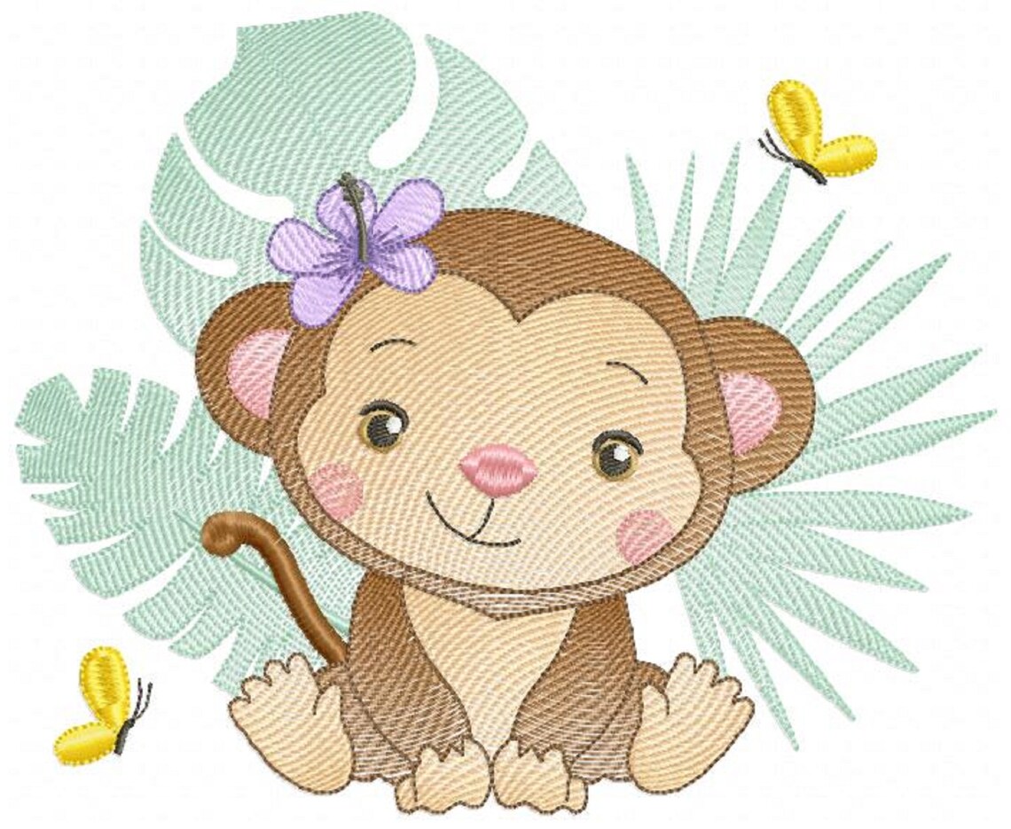 Safari Animals Embroidery Designs Machine Embroidery Pattern - Etsy