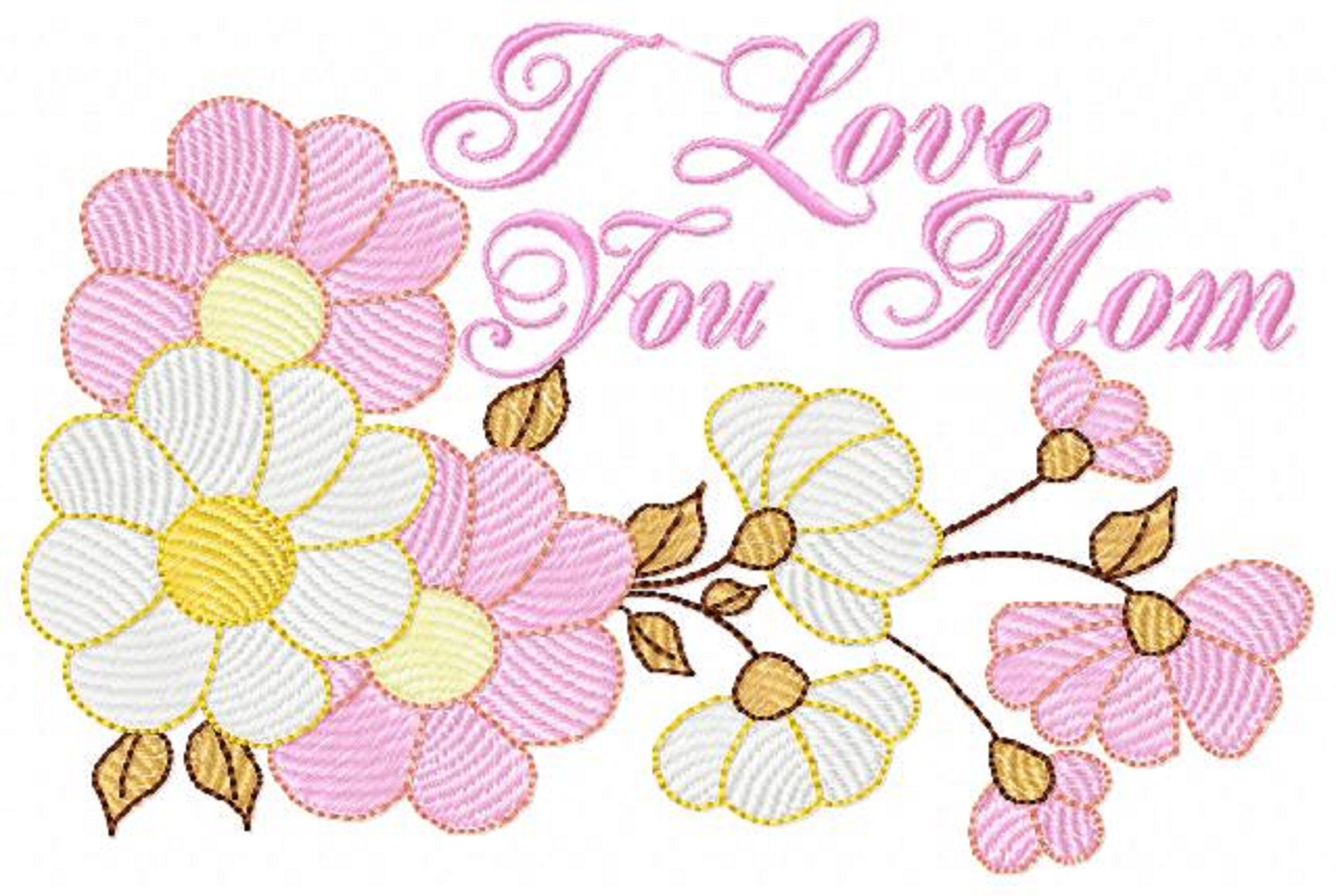 Mother's Day Embroidery Designs Machine Embroidery Pattern - Etsy