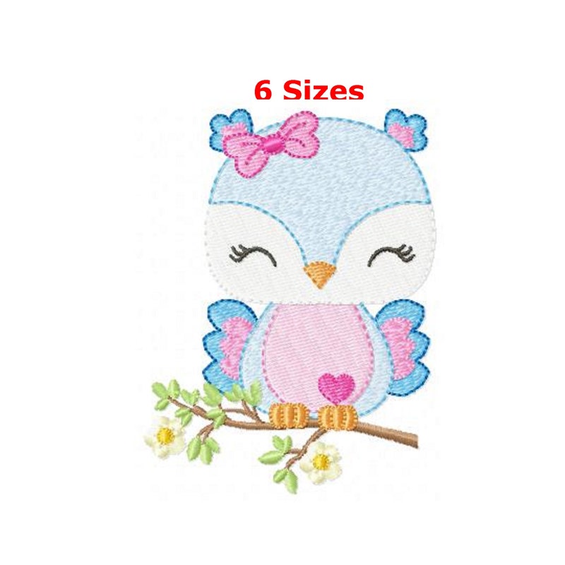 Owl Embroidery Design - Etsy