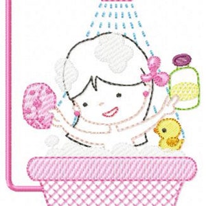 Bath Time Embroidery Designs Machine Embroidery Pattern - Instant ...