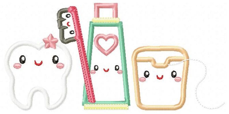 Teeth Embroidery Designs Machine Embroidery Pattern - Instant Download ...