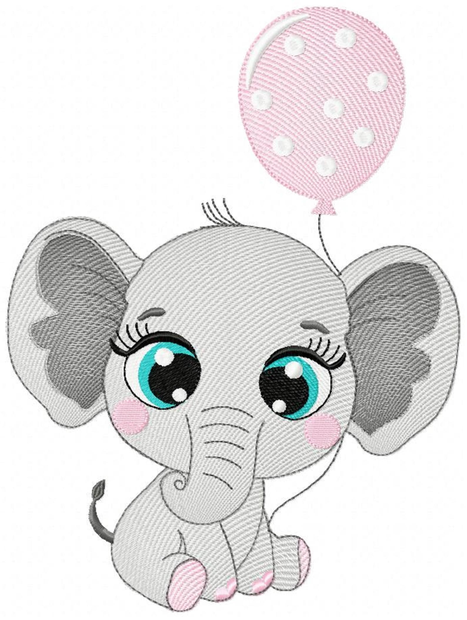 Cute Elephants Embroidery Designs Machine Embroidery Pattern - Instant ...