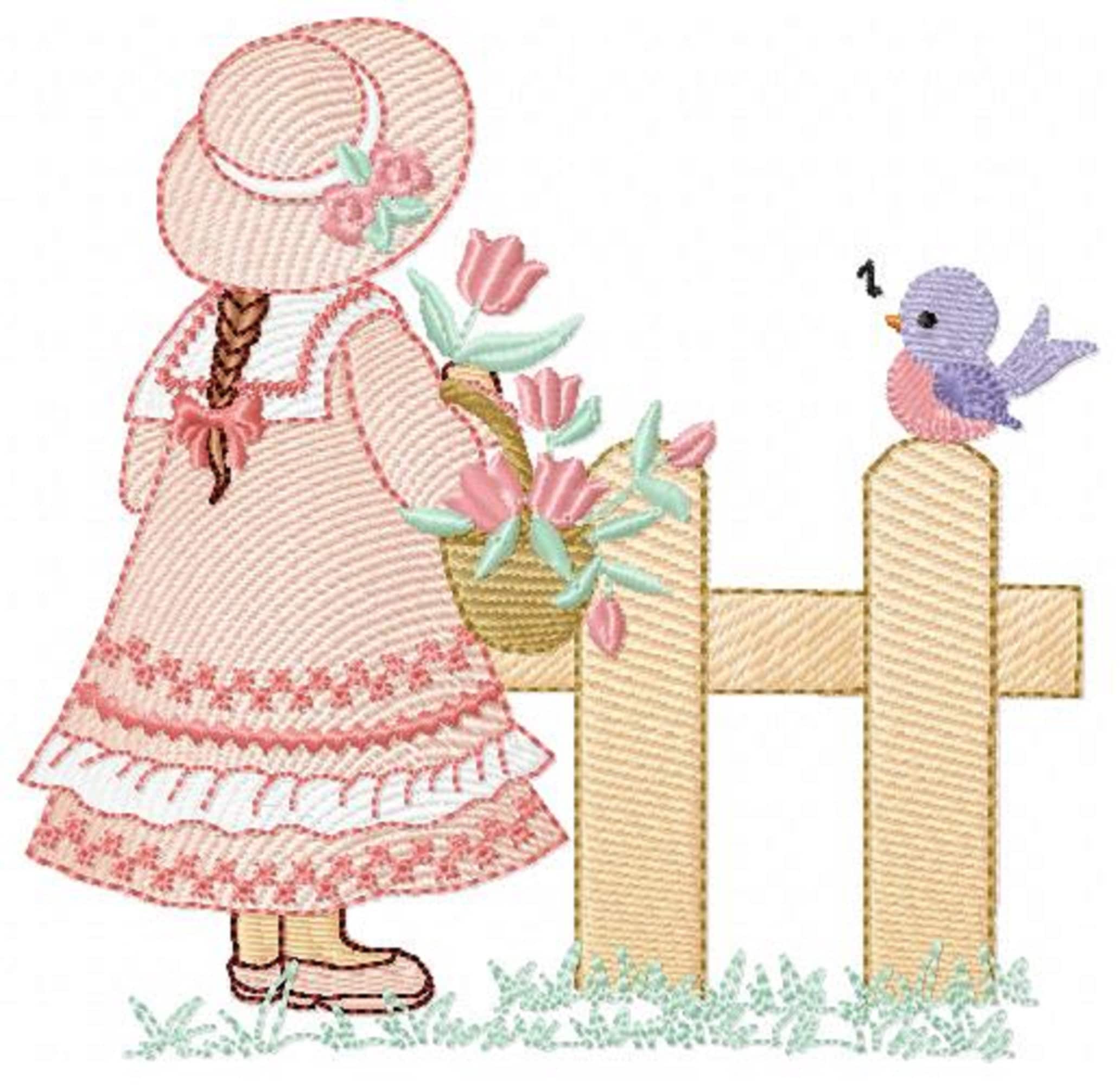 Girls Embroidery Designs Machine Embroidery Pattern - Instant Download ...