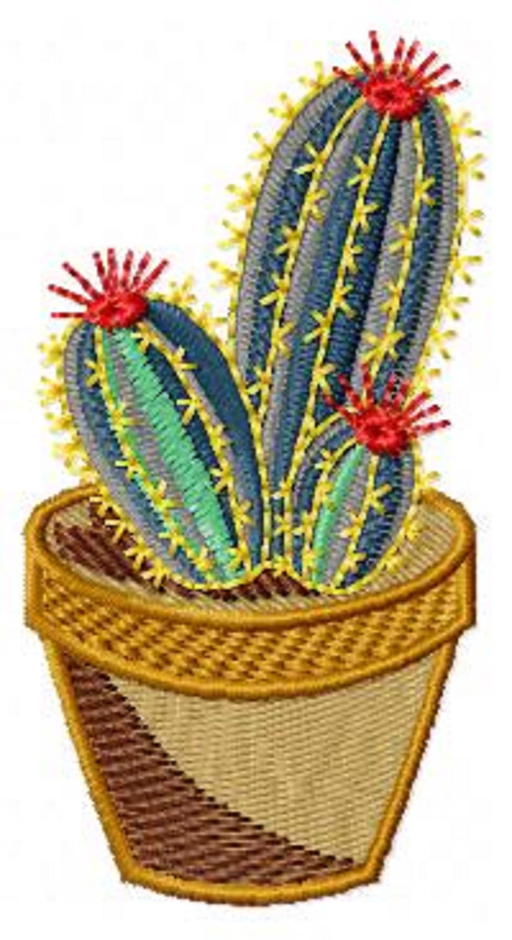 Cactus Embroidery Designs Machine Embroidery Pattern Instant - Etsy