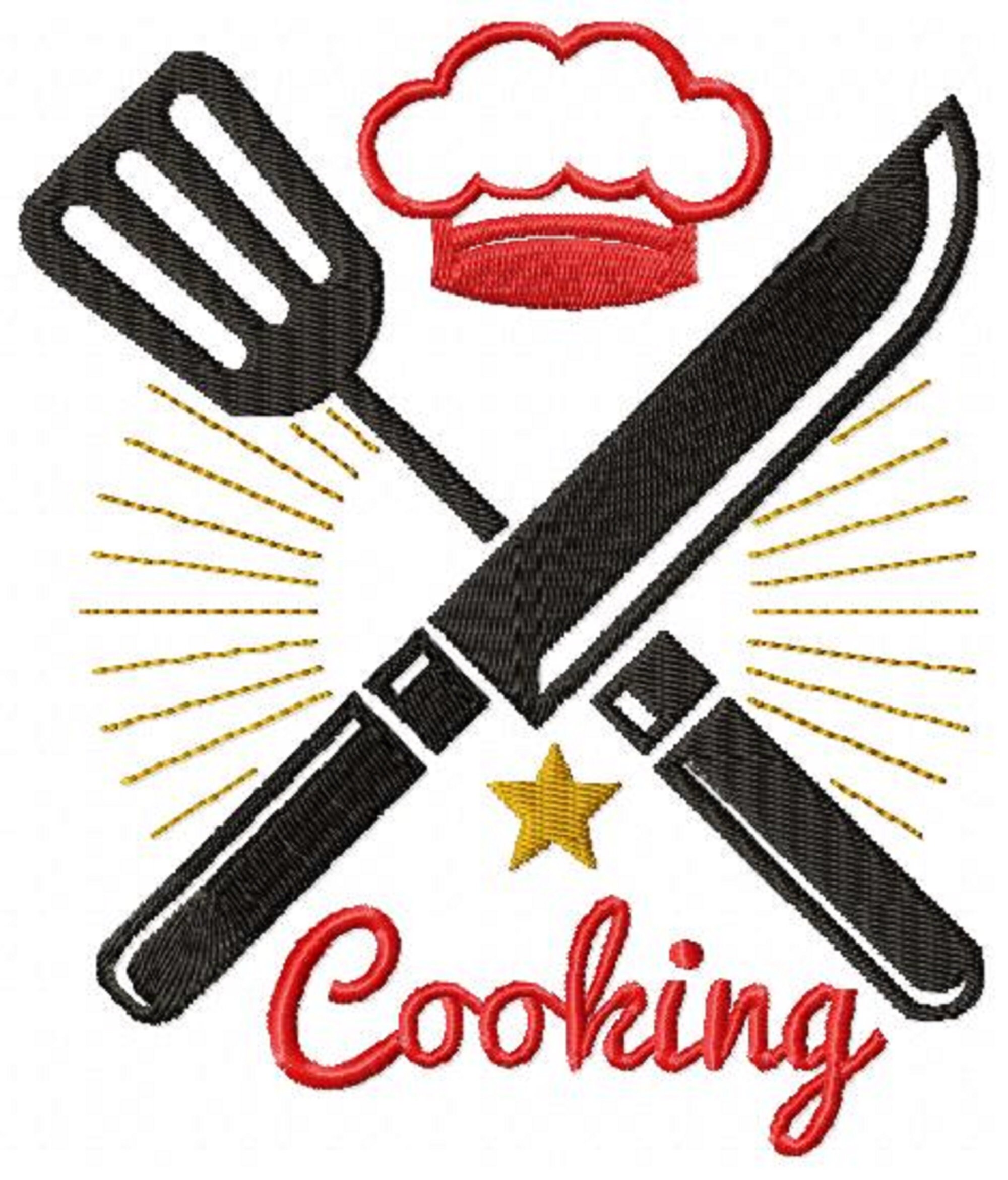 8 Files Chef Days of the Week Embroidery Designs Machine Embroidery ...