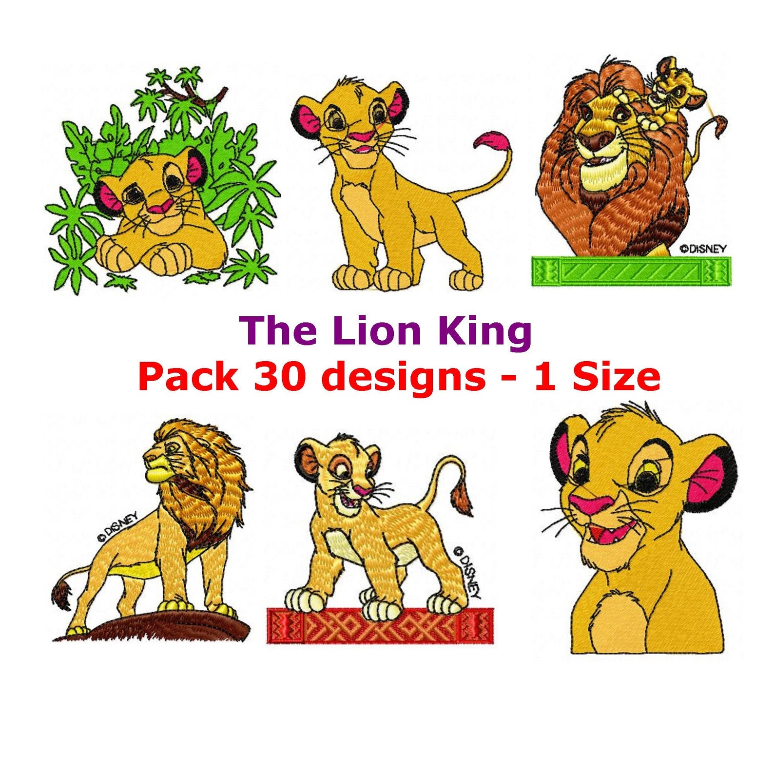 The Lion King embroidery designs machine embroidery pattern | Etsy
