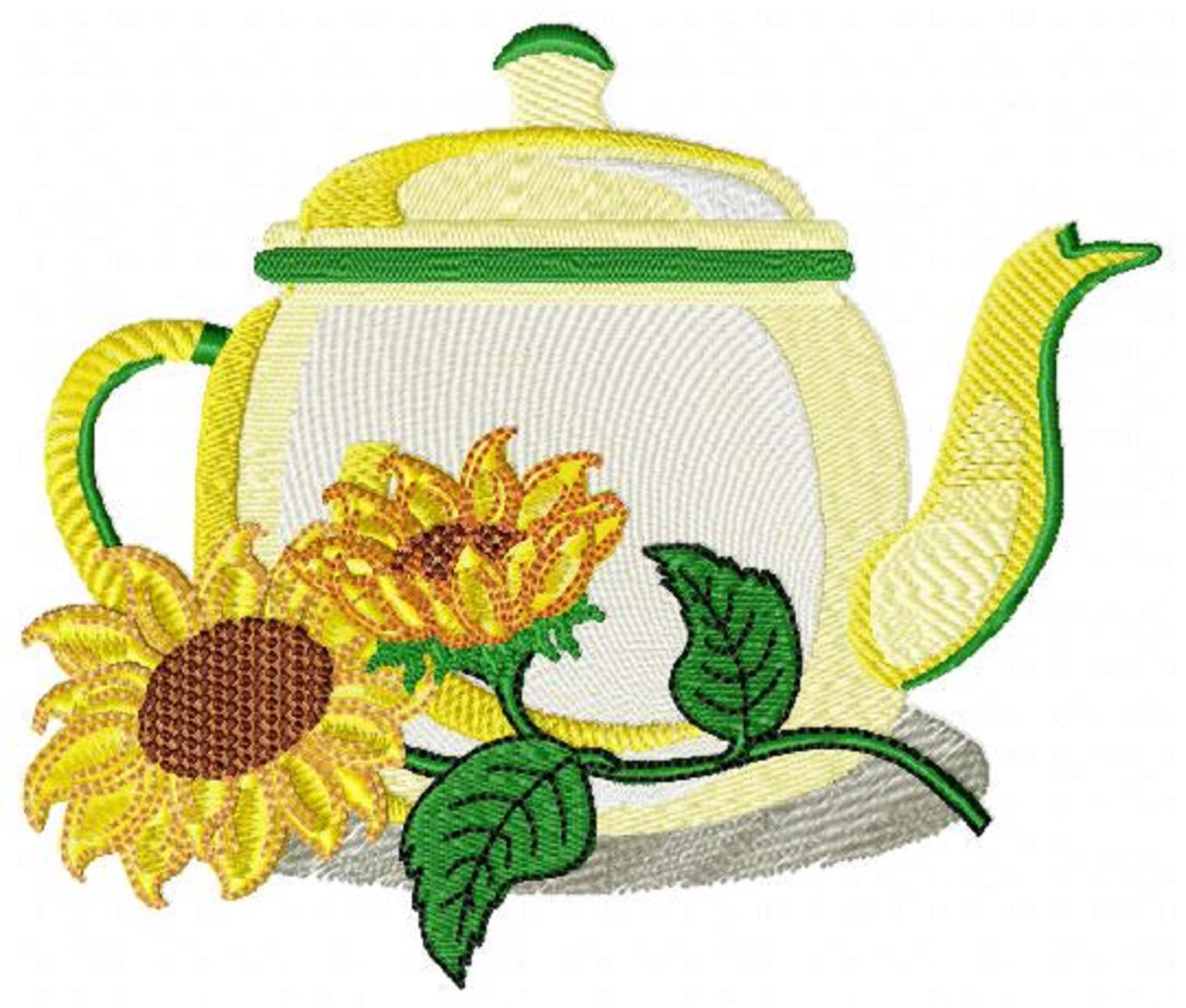 Sunflower Embroidery Designs Machine Embroidery Pattern - Etsy