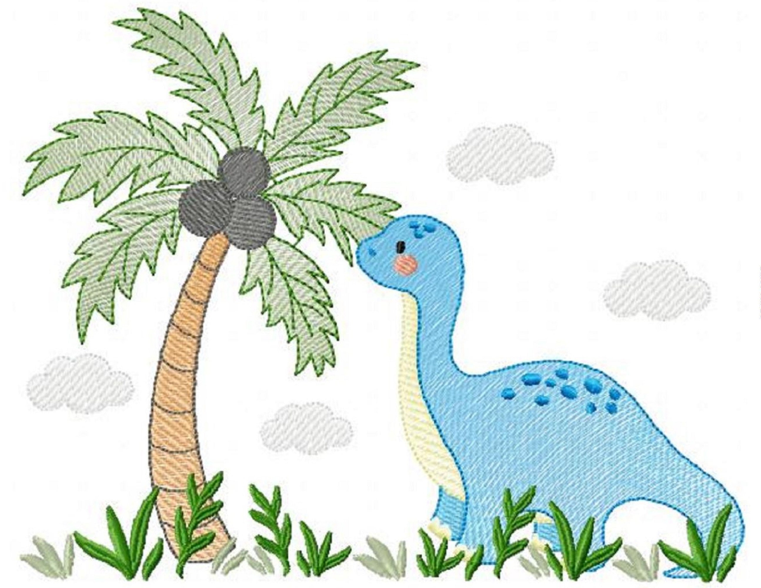 Dinosaurs Animals Embroidery Designs Machine Embroidery - Etsy