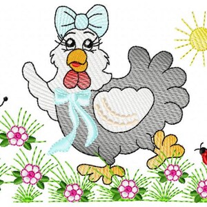 Chicken Days of the Week Embroidery Designs Machine Embroidery Pattern ...