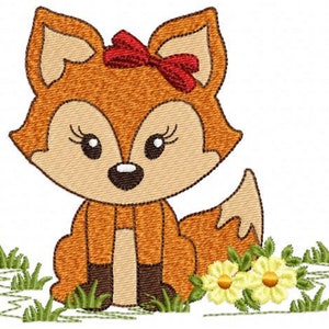 Fox Animals Embroidery Designs Machine Embroidery Pattern - Instant ...