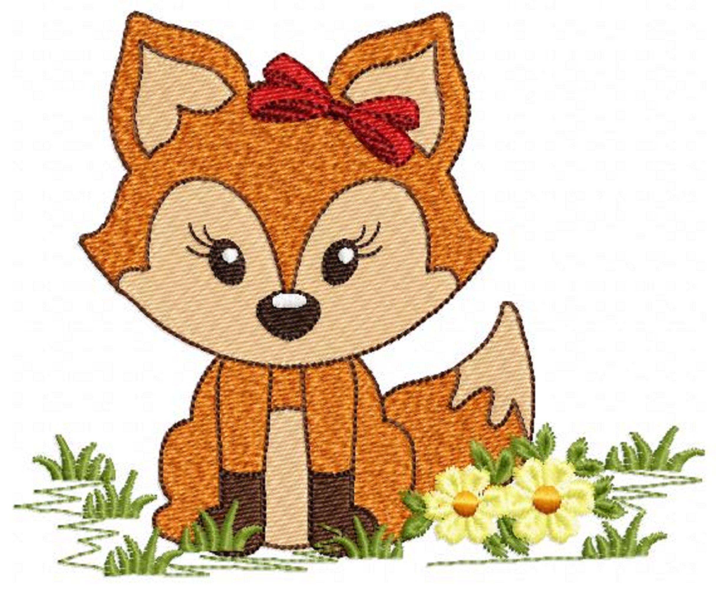Fox Animals Embroidery Designs Machine Embroidery Pattern - Etsy