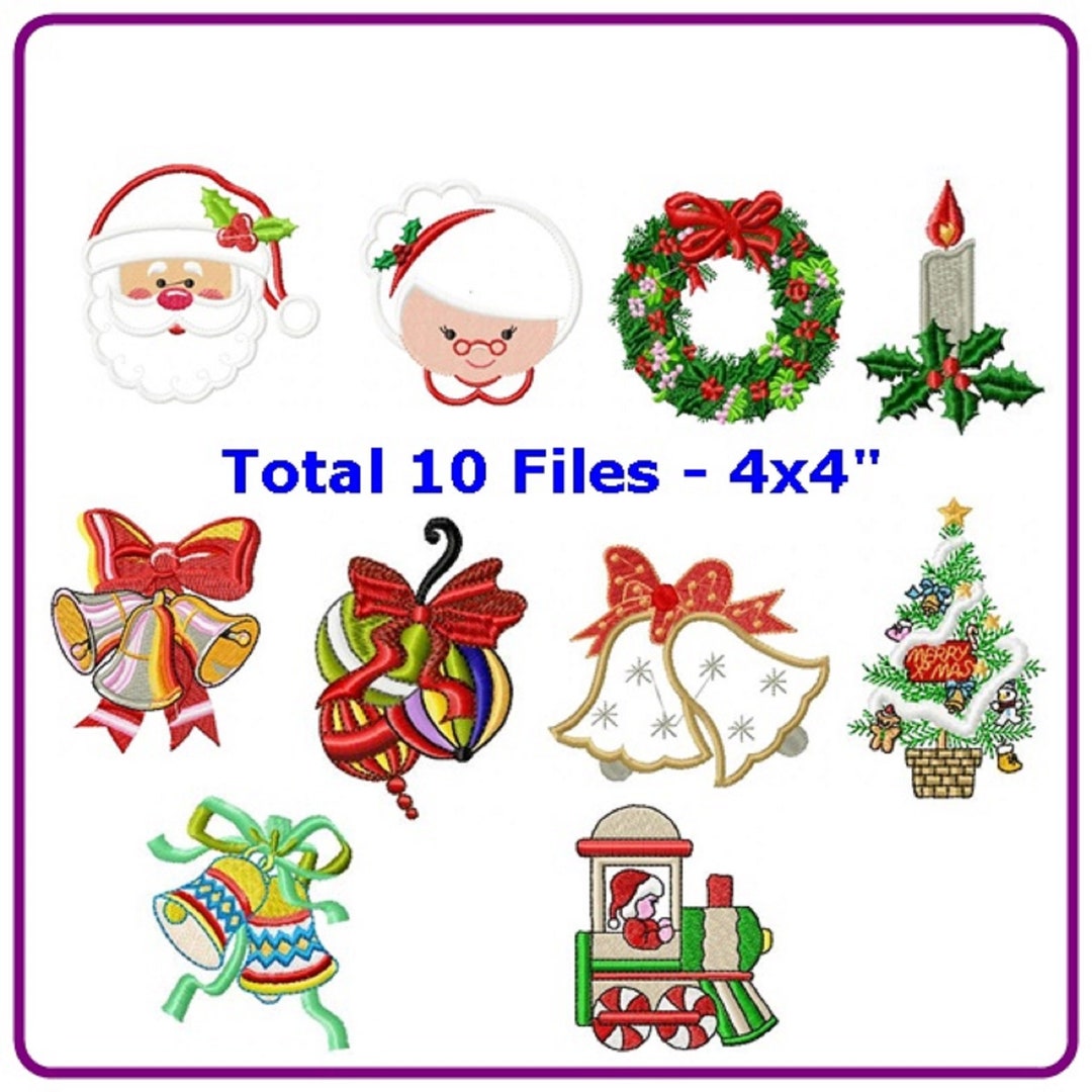 Christmas Embroidery Designs Machine Embroidery Pattern Instant ...