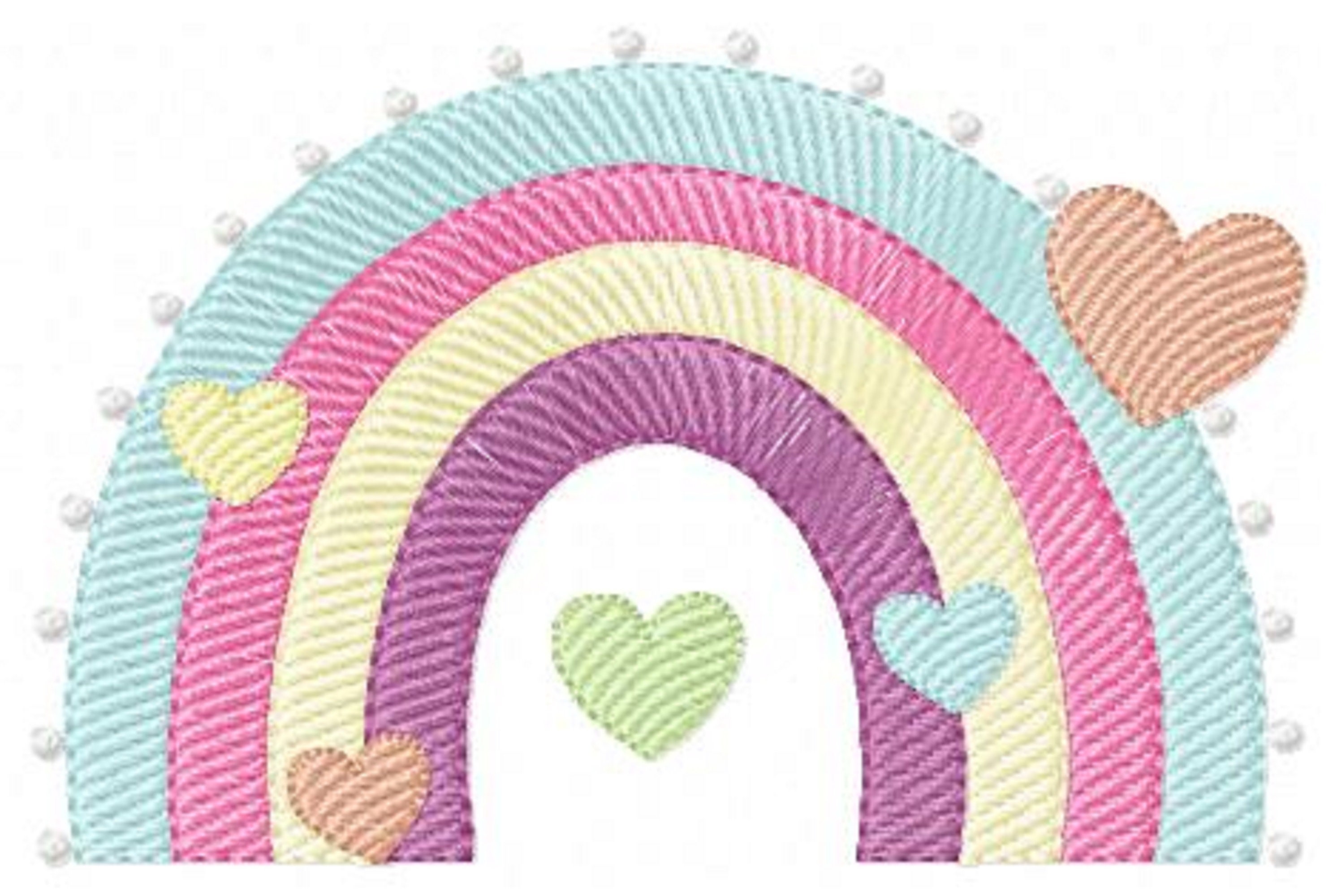 Cloud With Rainbow Embroidery Designs Machine Embroidery Pattern ...