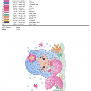 Mermaid Embroidery Designs Machine Embroidery Pattern - Instant ...