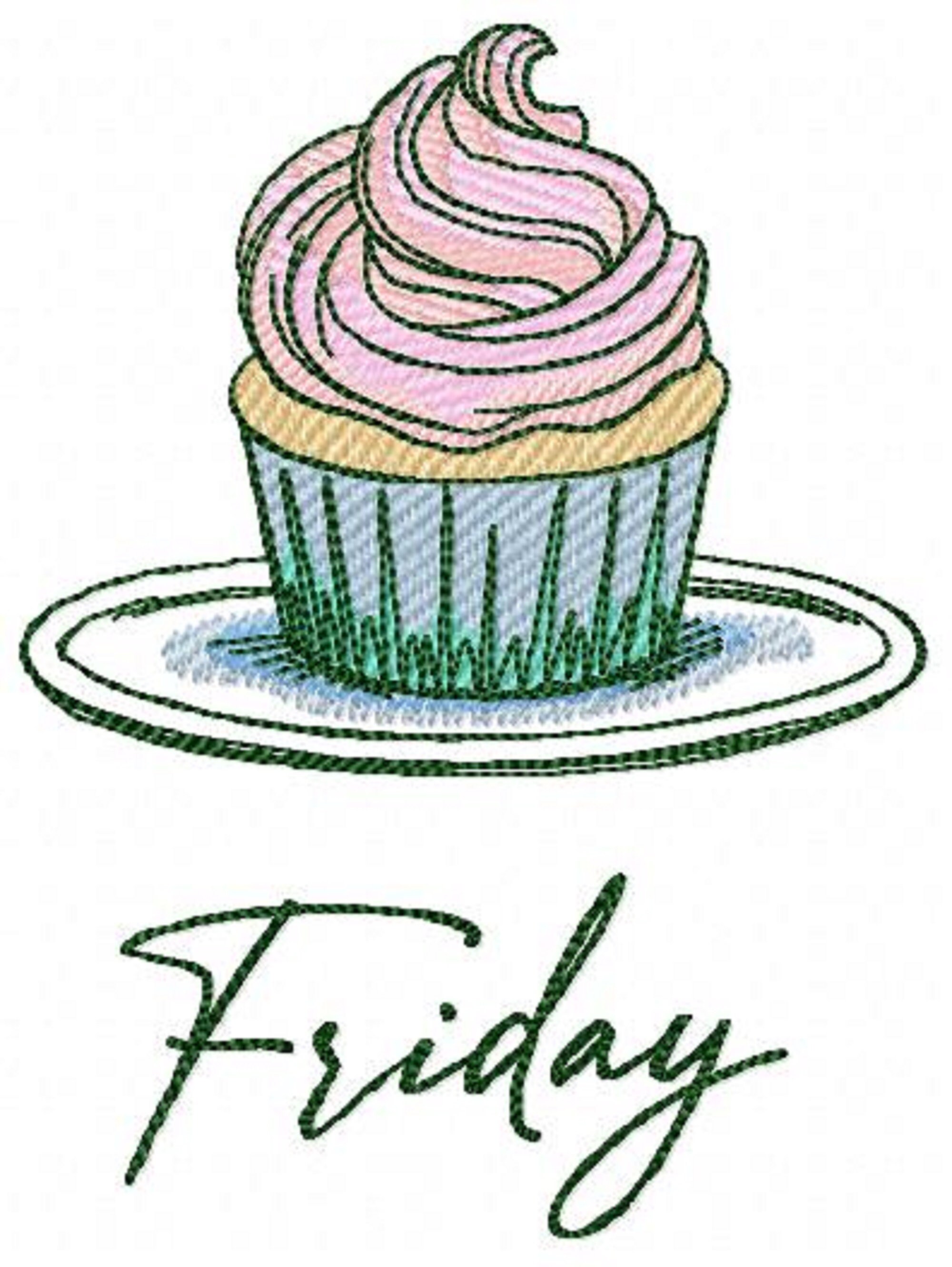 Days of the Week Embroidery Designs Machine Embroidery Pattern | Etsy