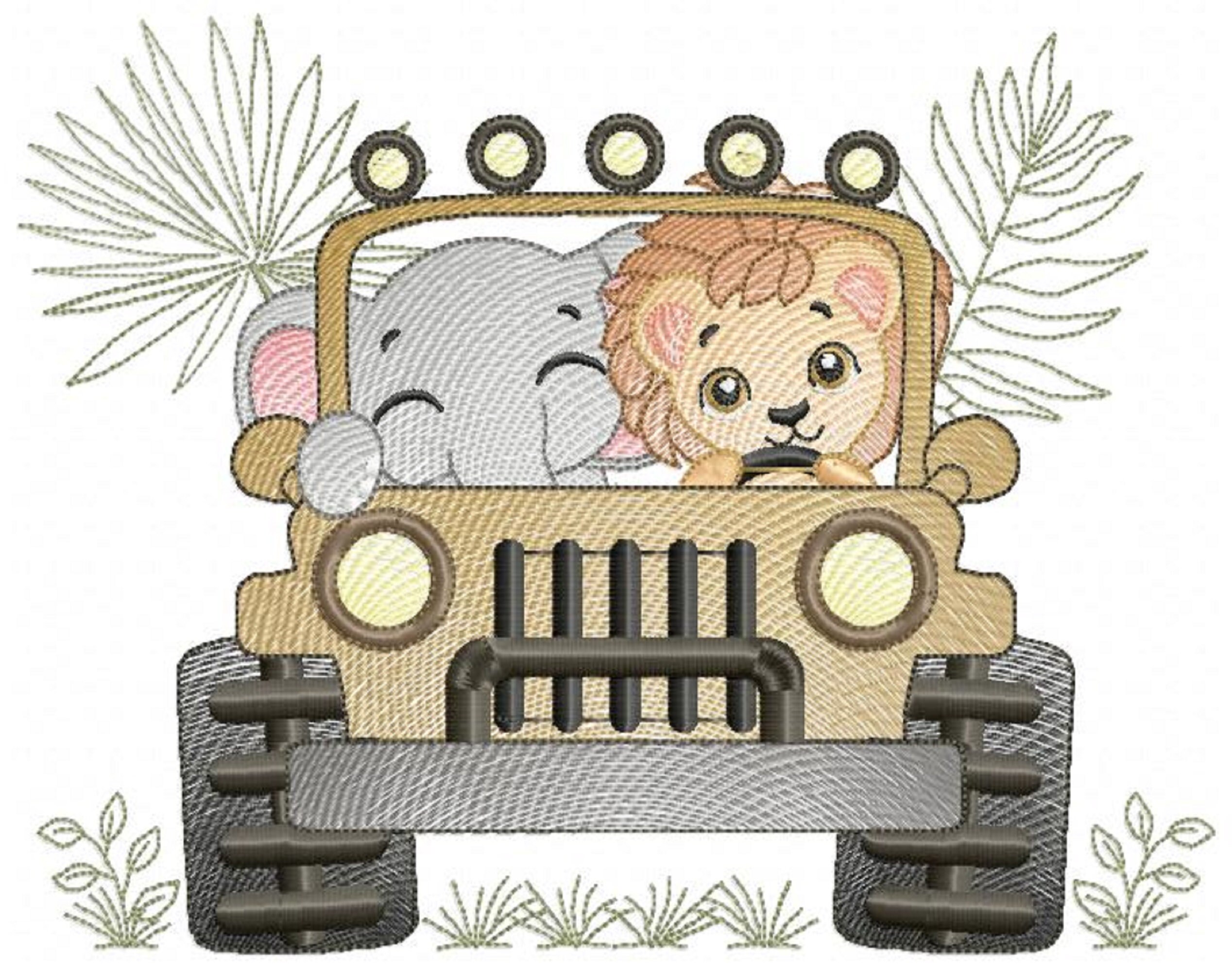 Jungle Jeep Clip Art Free