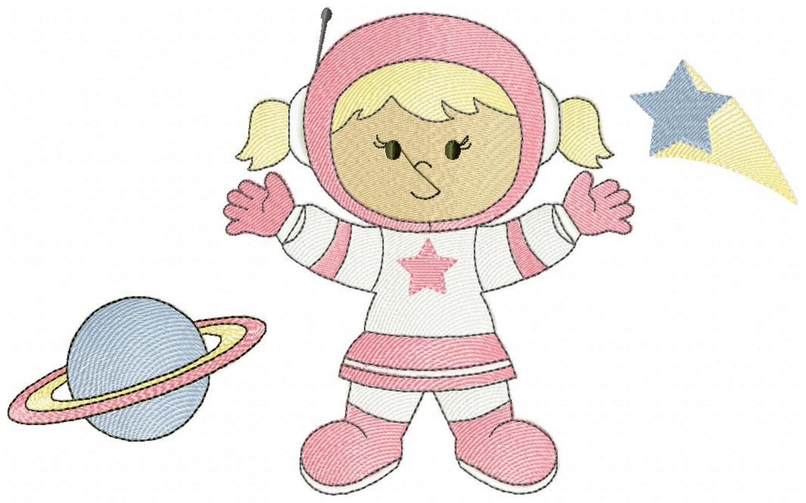 Space and Astronaut Embroidery Designs Machine Embroidery - Etsy