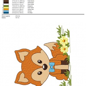 Fox Animals Embroidery Designs Machine Embroidery Pattern - Instant ...