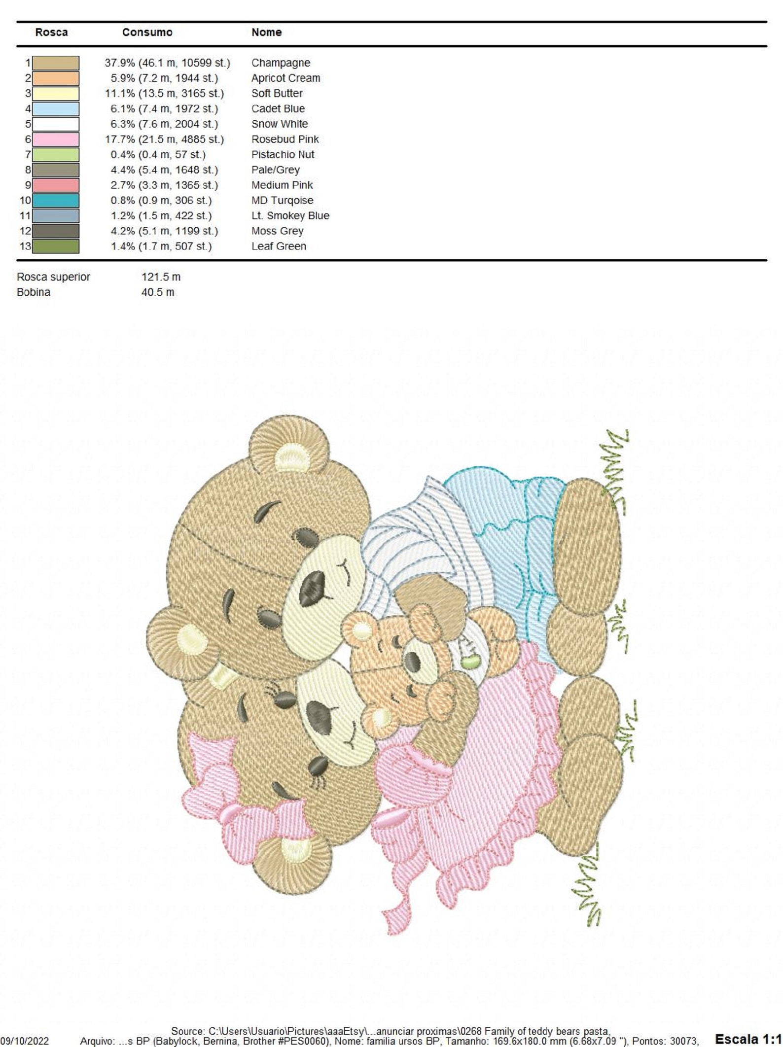 Family of Teddy Bears Embroidery Designs Machine Embroidery Pattern ...