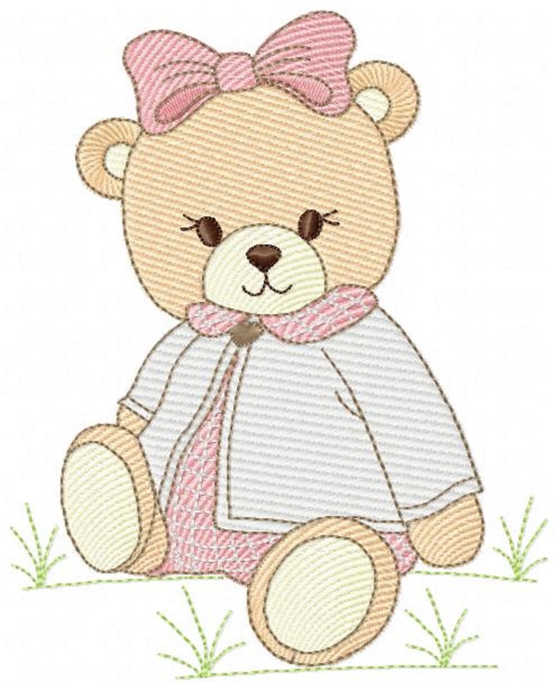 Bear Animals Embroidery Designs Machine Embroidery Pattern - Instant ...