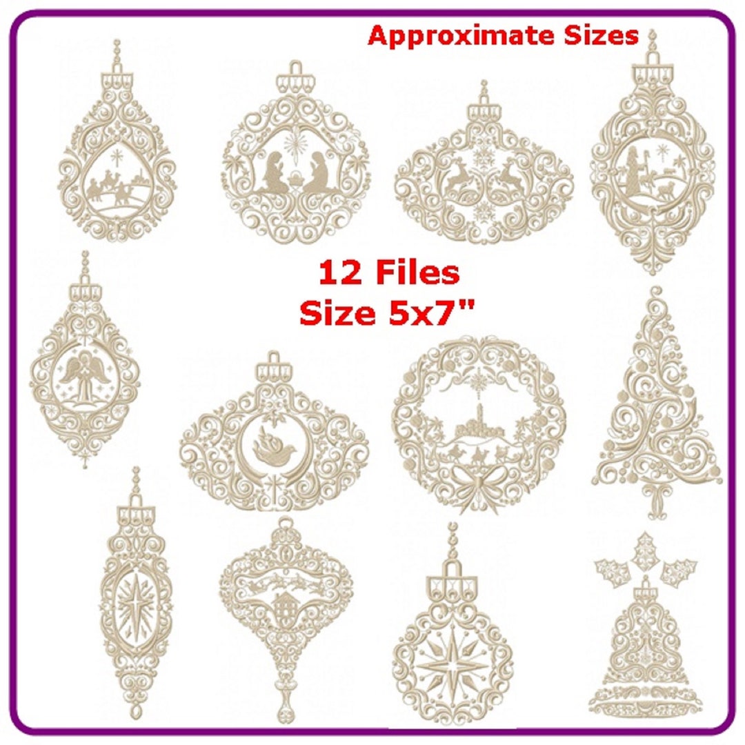 Christmas Designs Machine Embroidery Pattern - Instant Download. - Etsy