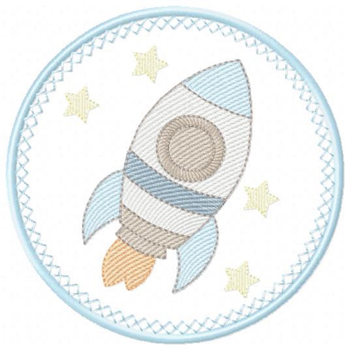 Rocket embroidery designs machine embroidery pattern instant | Etsy
