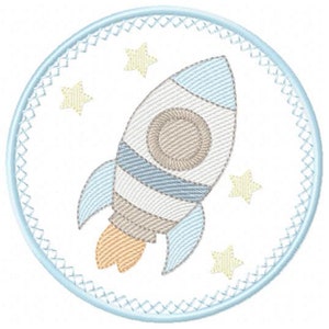 Rocket Embroidery Designs Machine Embroidery Pattern - Instant Download ...