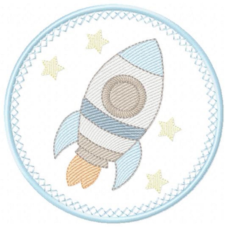 Rocket Embroidery Designs Machine Embroidery Pattern - Instant Download ...