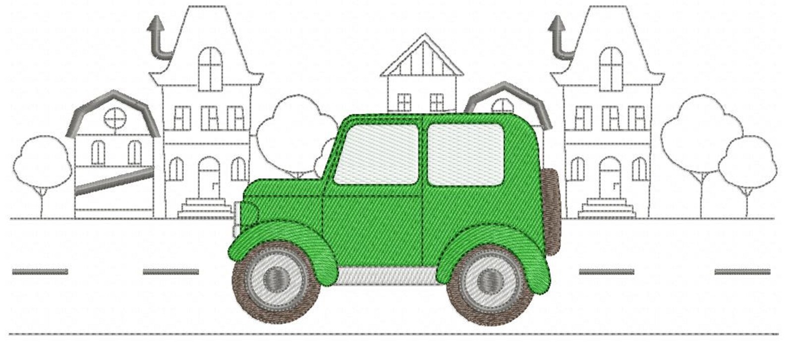 Colorful Cars Embroidery Designs Machine Embroidery Pattern - Etsy