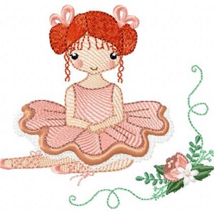 Ballerina Ballet Dancer Embroidery Designs Machine Embroidery Pattern ...