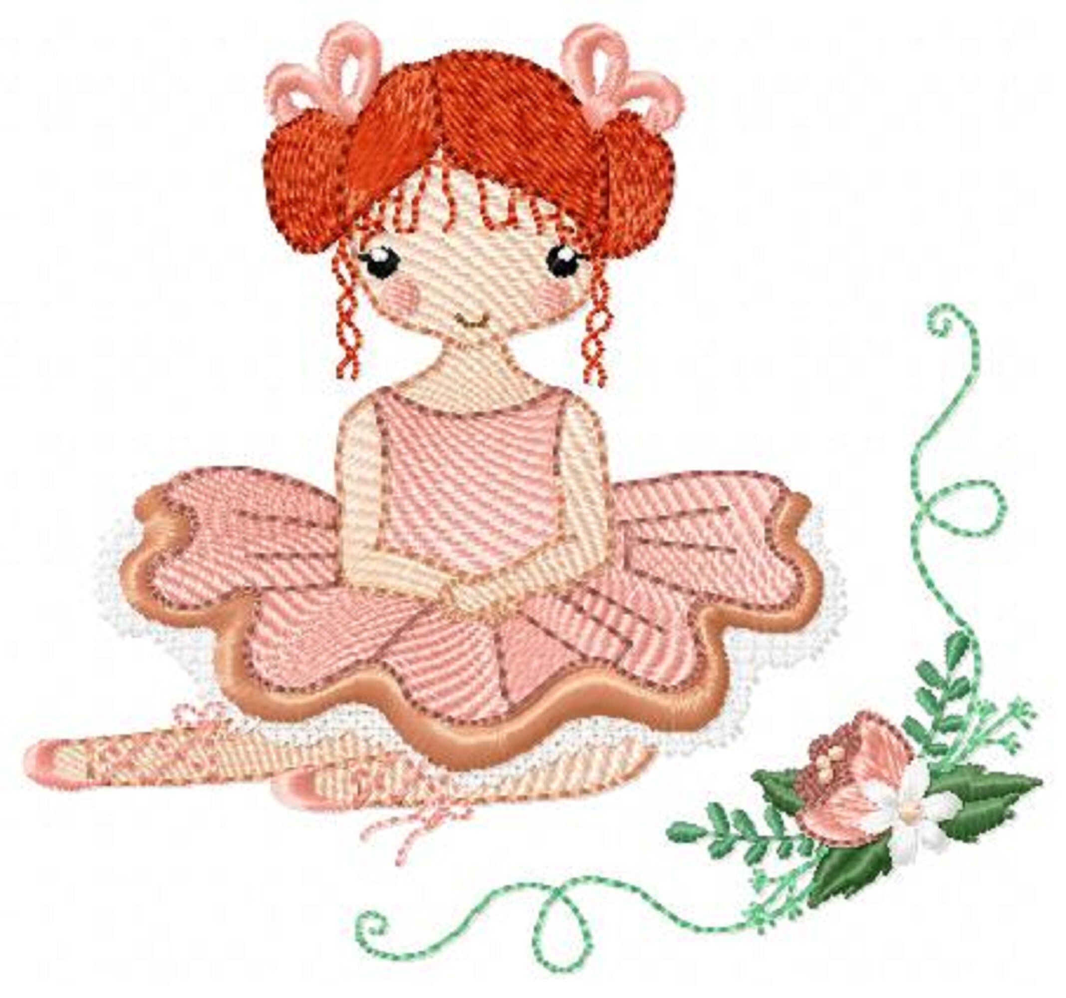 Ballerina Ballet Dancer Embroidery Designs Machine Embroidery Pattern ...