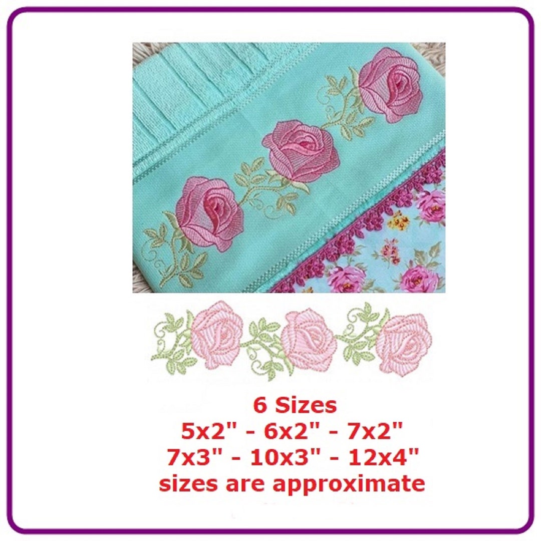 Roses Embroidery Designs Machine Embroidery Pattern - Instant Download ...